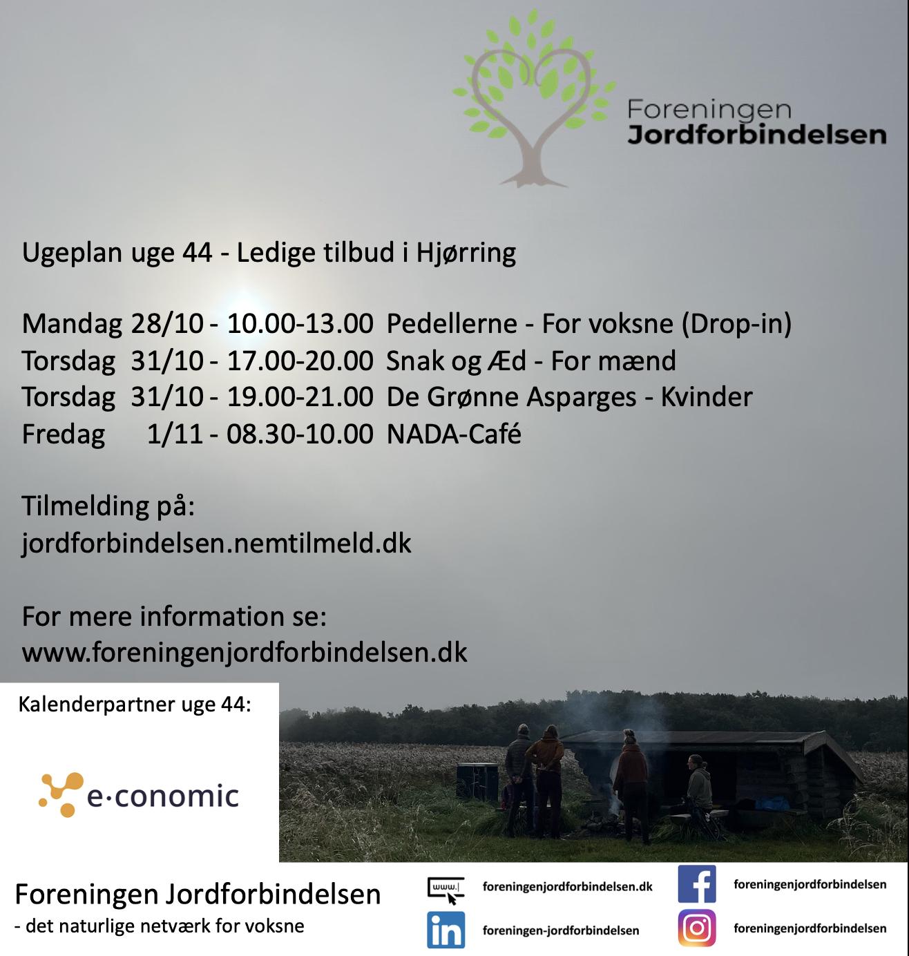 Ugeplan uge 44 - 2024 - Foreningen Jordforbindelsen