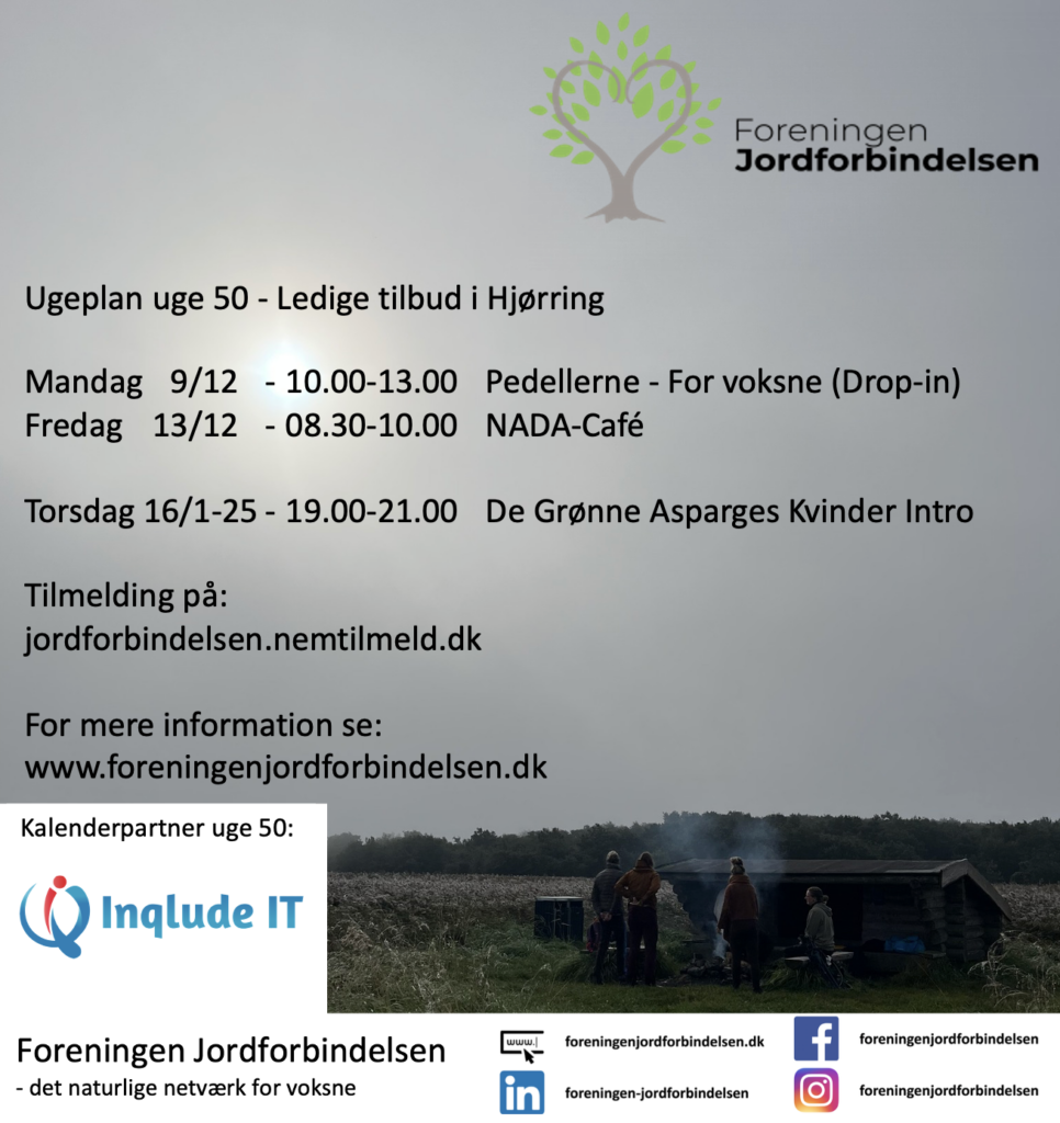 Ugeplan uge 50 - 2024 - Foreningen Jordforbindelsen
